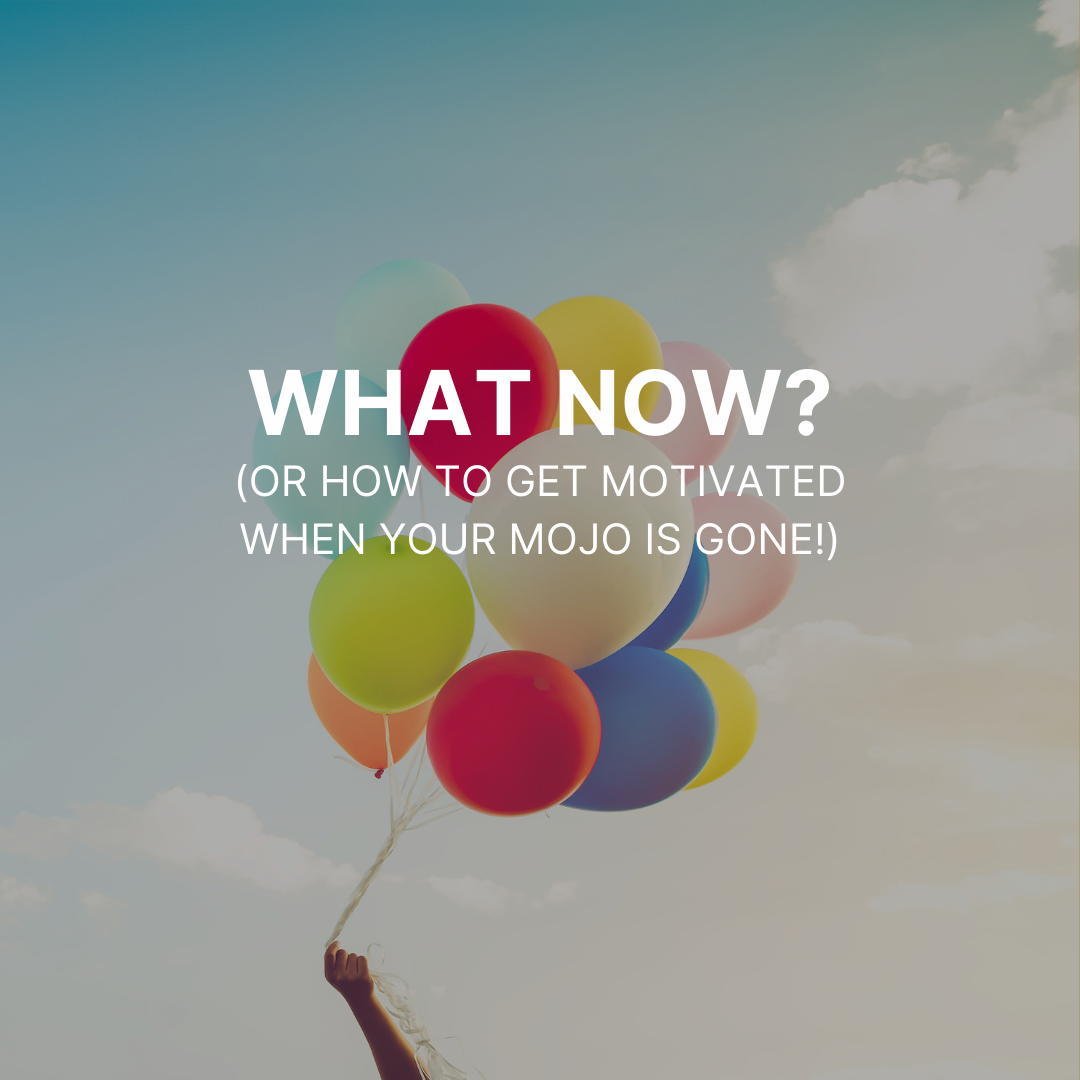 What Now? (How To Get Motivated When Your Mojo Is Gone!)